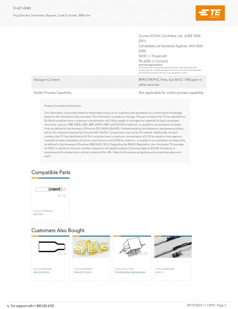 D-621-0460 technical document page 2