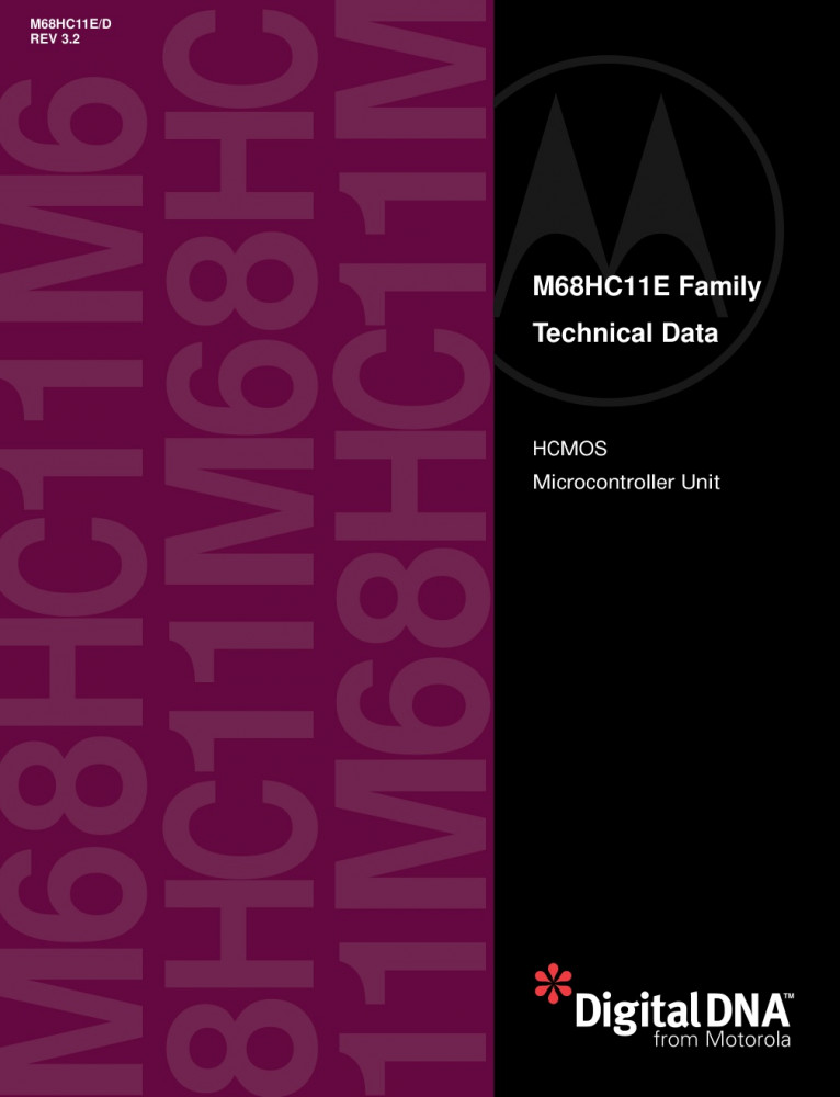 M68HC11E Family Technical Data page 1