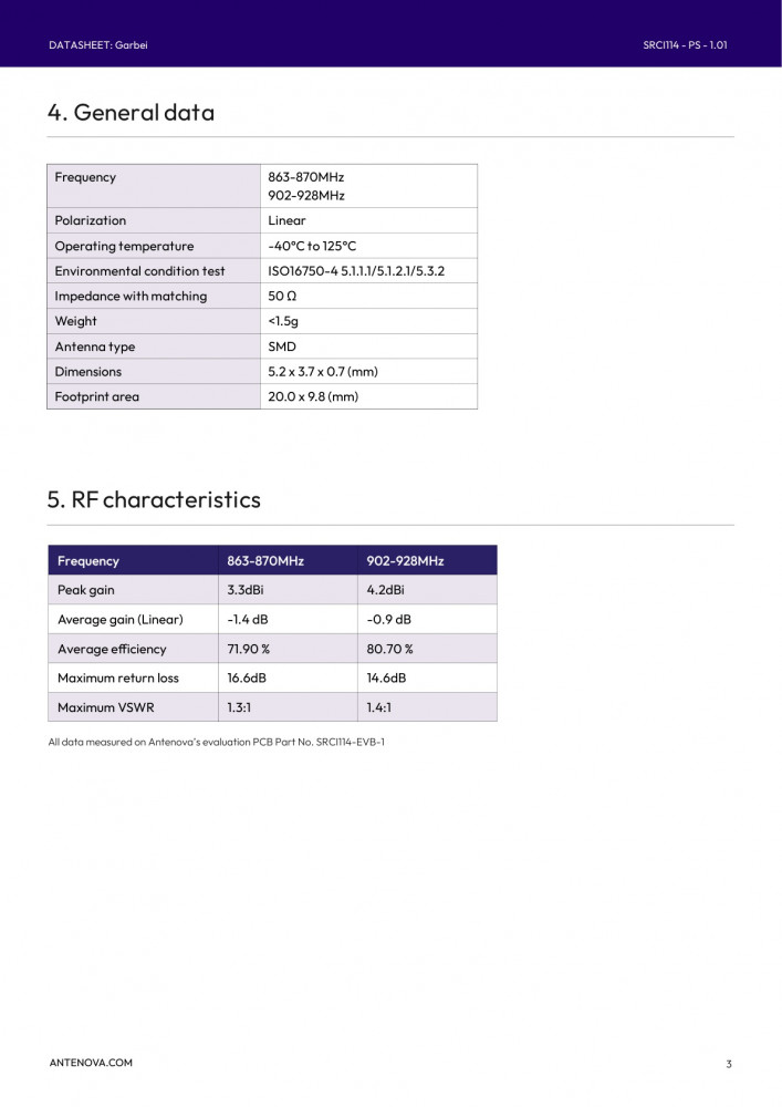 Garbei SRCI114 datasheet page 3