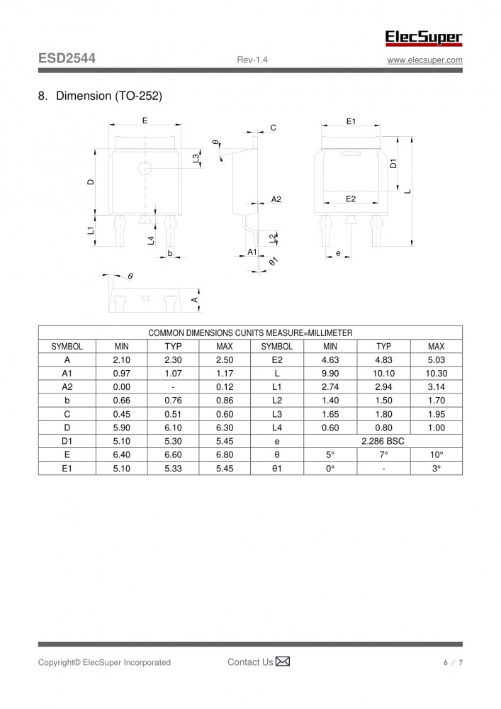 ESD2544 datasheet page 6
