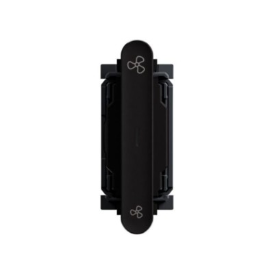 Arteor Advance - Smart in wall wireless fan switch matt black - Zigbee connected control - Battery powered - Works with Alexa for sale