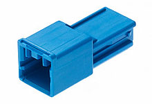 CP-3.3 Plug Housing, 3.30mm Pitch, Single Row, Polarized, Positive Inertia Lock, 3 Circuits, Blue for sale
