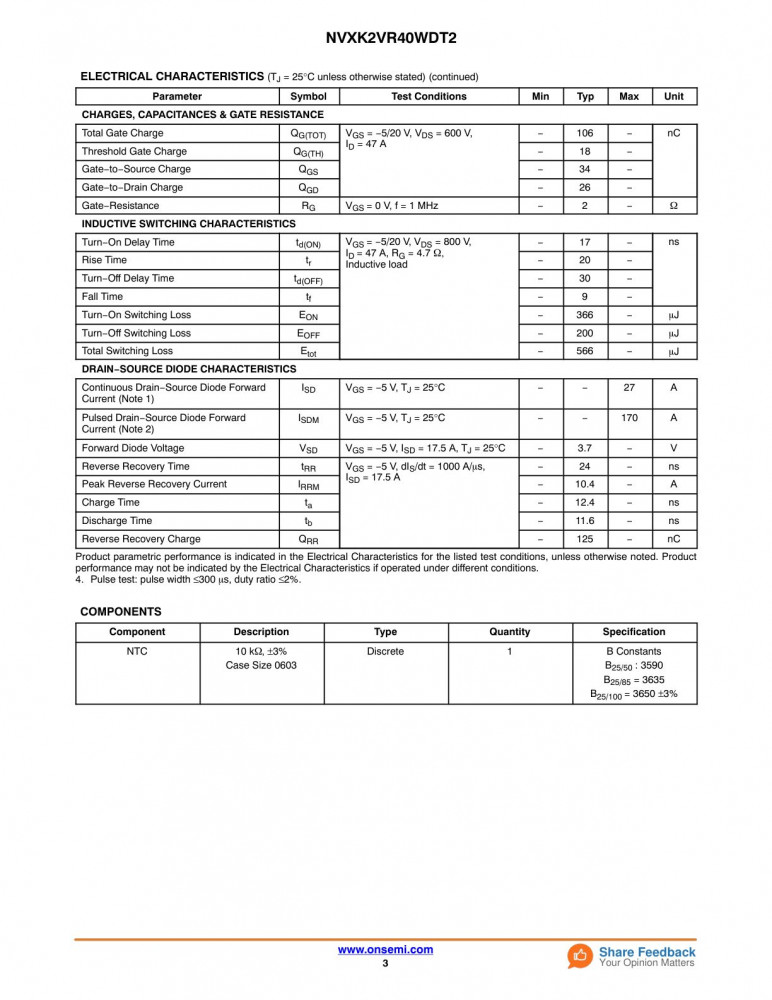 NVXK2VR40WDT2 datasheet page 3