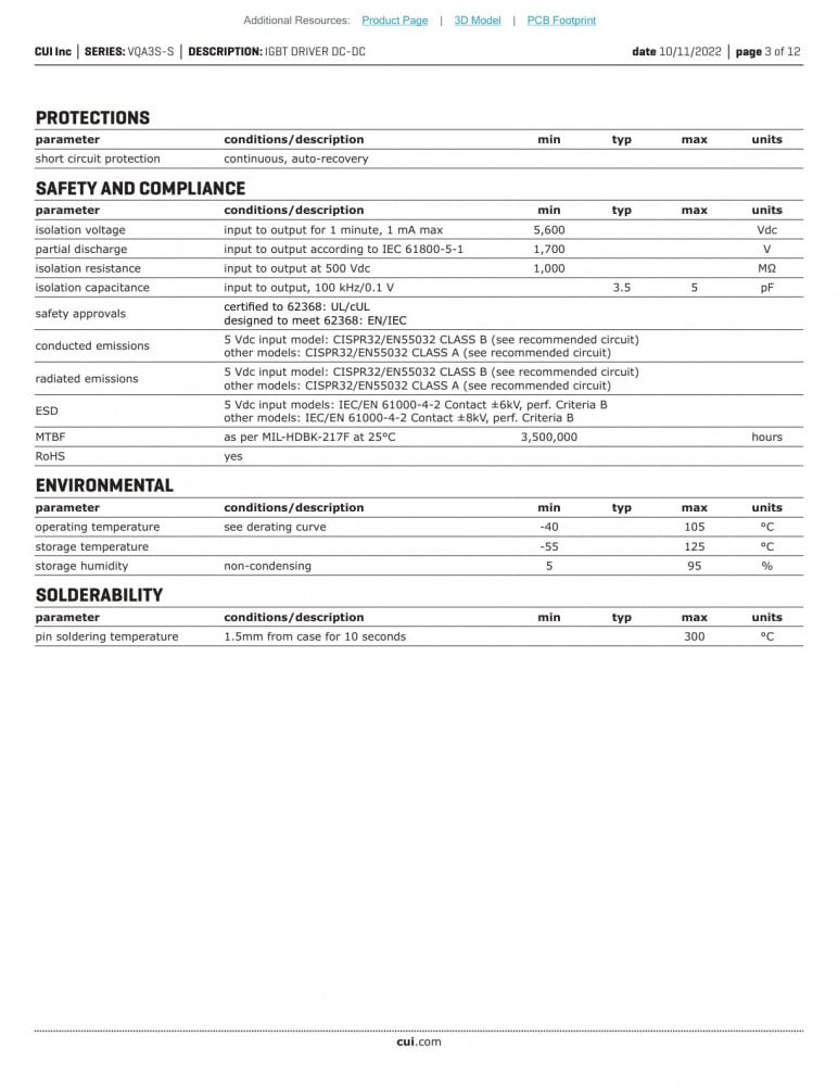CUI VQA3S-S datasheet page 3