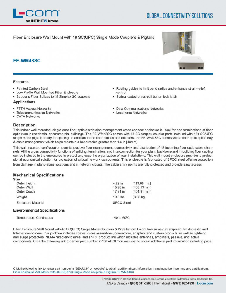 FE-WM48SC technical document page 1