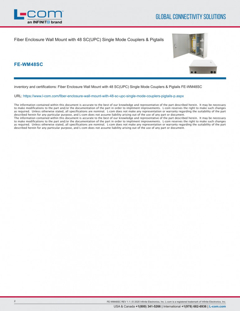 FE-WM48SC technical document page 2