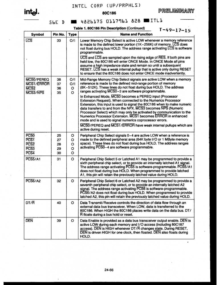 N80C186-16 technical document page 9