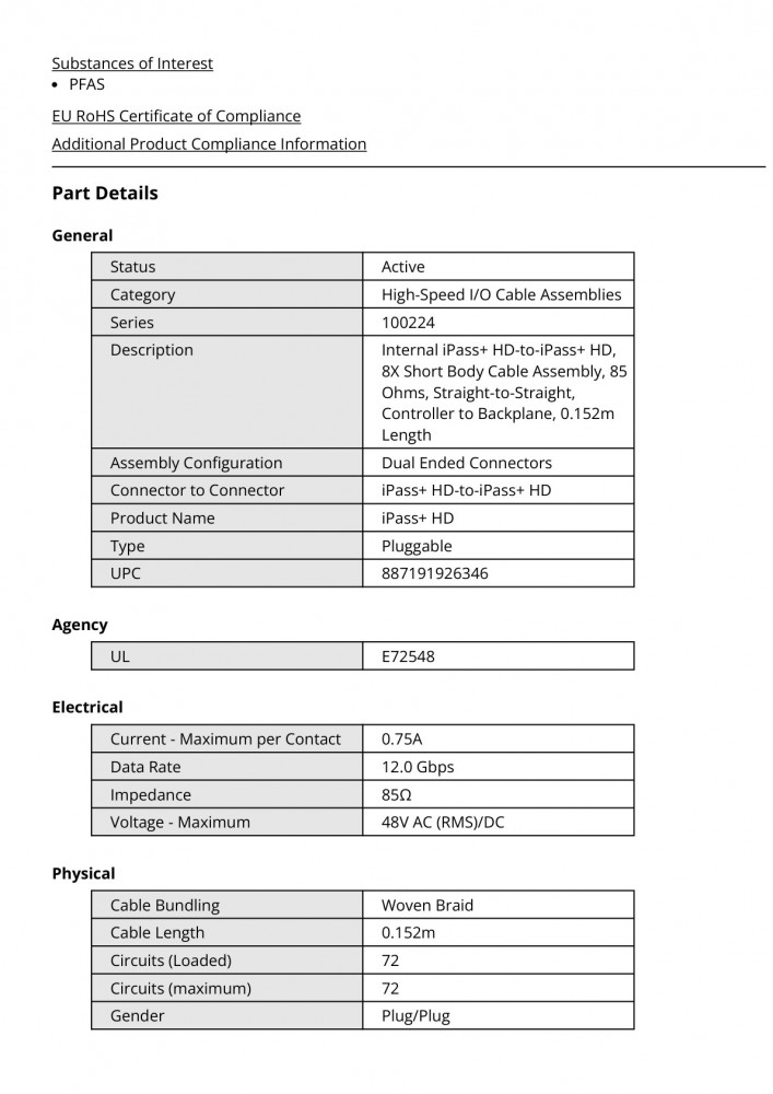 Molex product specification page 2