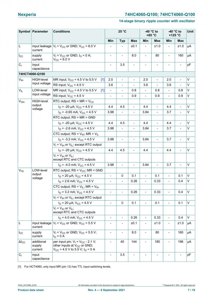 Nexperia datasheet page 7