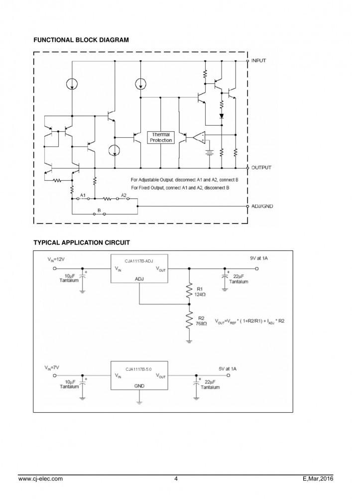 CJA1117B-3.3 datasheet page 4