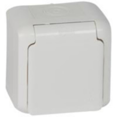 Forix - 2P+E French standard socket outlet - surface mounting - 16 A 250 V~ - White for sale