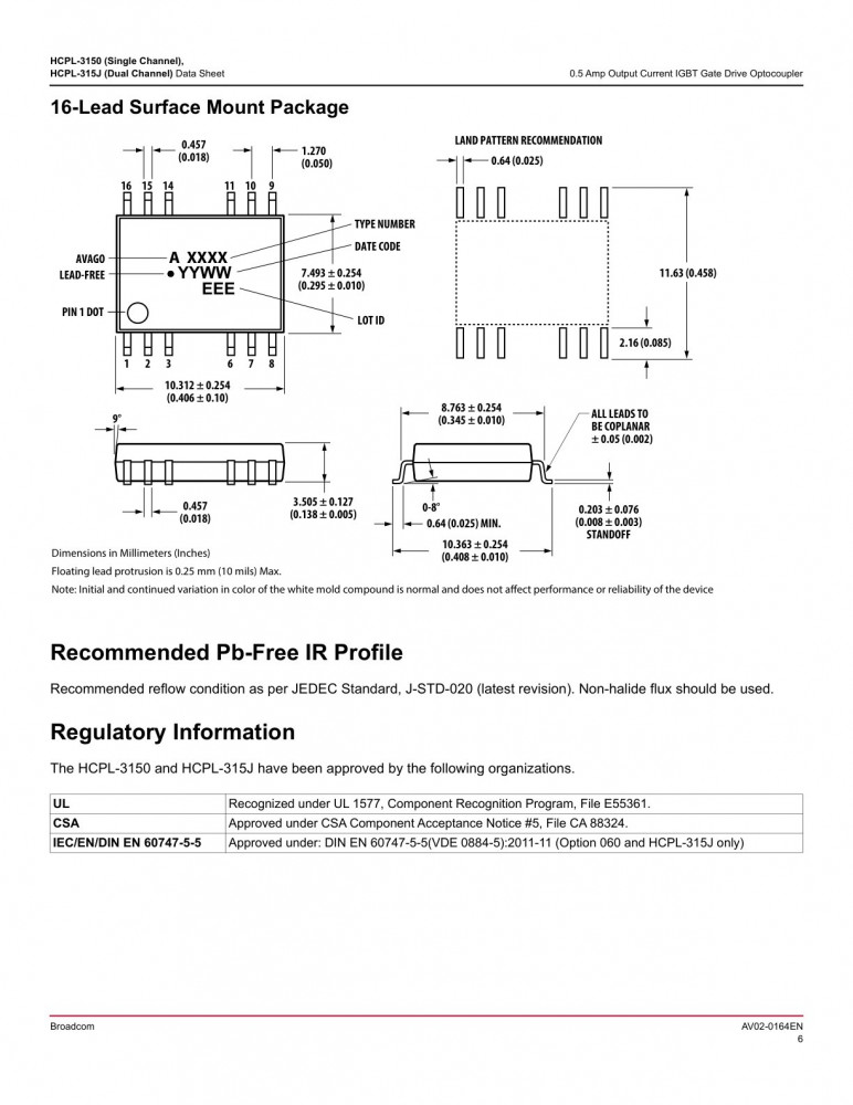 HCPL-3150 datasheet page 6