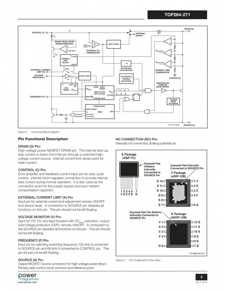 TOP265EG technical document page 3