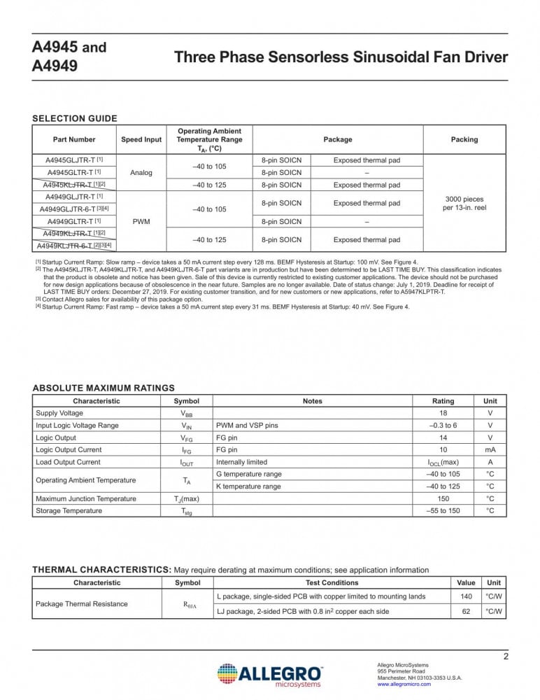 A4949GLJTR-T datasheet page 2
