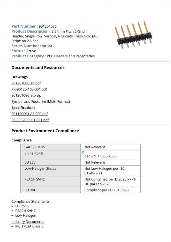 901201086 technical document preview, page 1