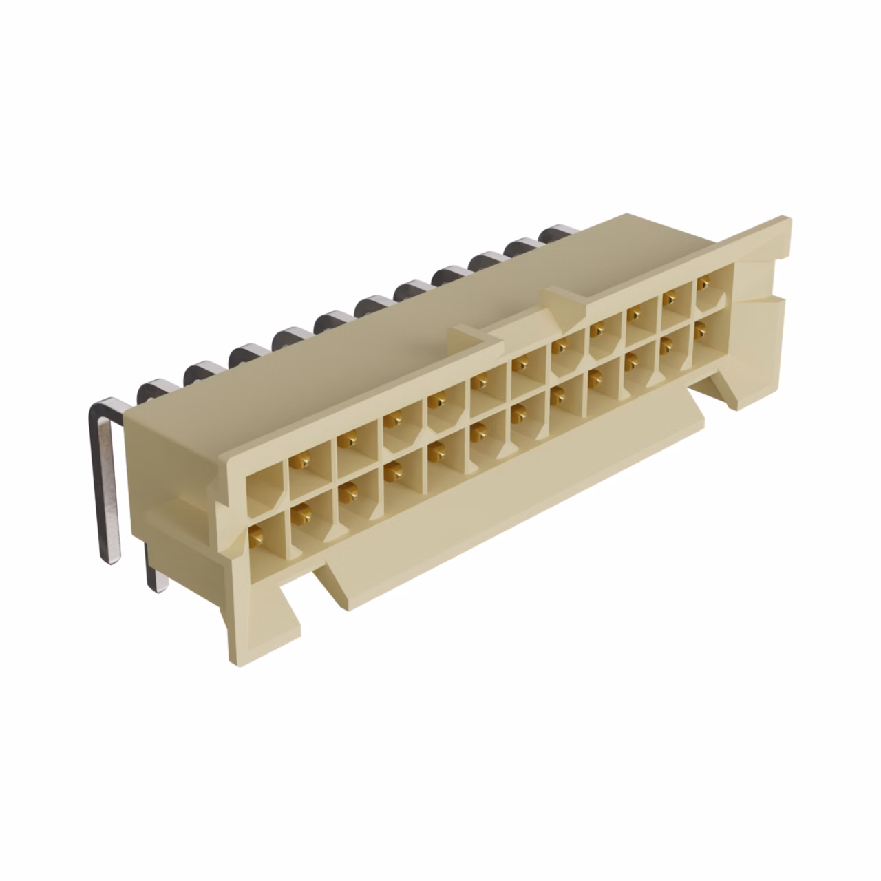 Mini-Fit BMI First Mate / Last Break Header, 4.20mm Pitch, Dual Row, Right-Angle, 18 Circuits, Nylon 6/6 UL 94V-0, Matte Tin (Sn) Plating
