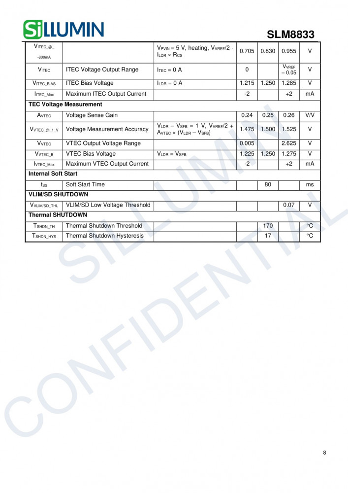 SLM8833EC datasheet page 8