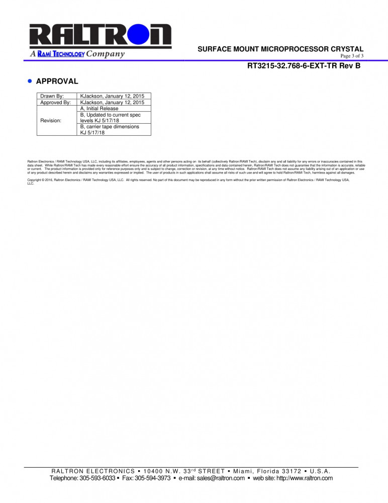 RT3215-32.768-6-EXT-TR datasheet page 3