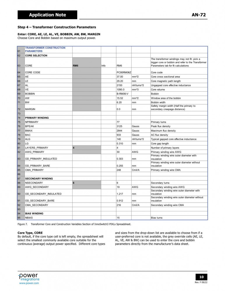InnoSwitch3 application note page 10