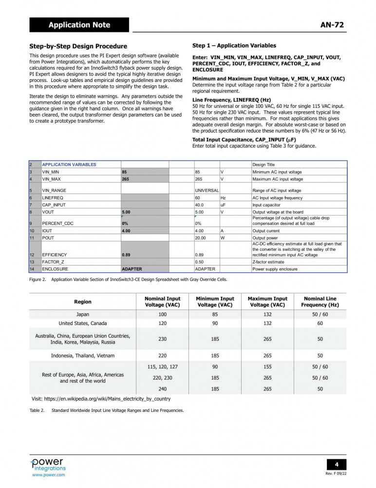 InnoSwitch3 application note page 4