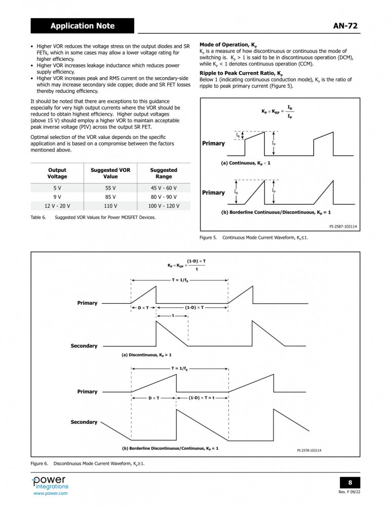 InnoSwitch3 application note page 8
