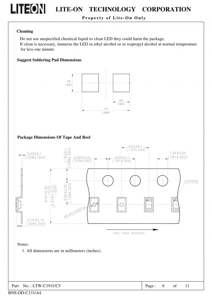 LTW-C191UC5 datasheet page 7