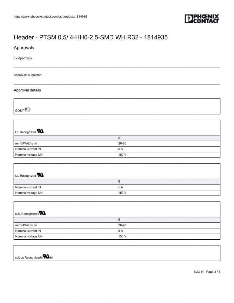 Phoenix Contact 1814935 product drawing