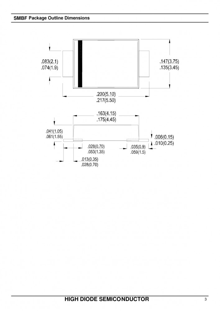 High Diode S3MBF datasheet page 3