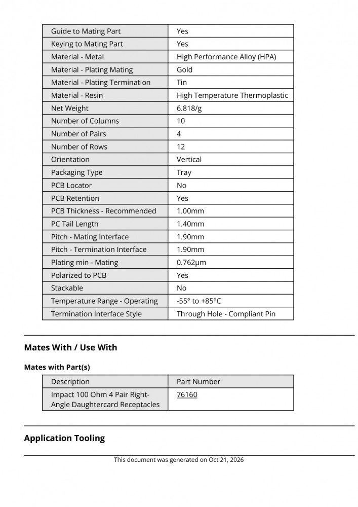 Technical document image 3 for Molex 761557118