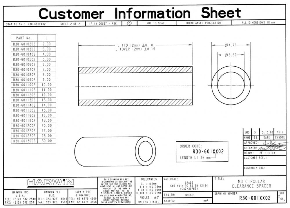 Harwin S1621-46R technical drawing preview