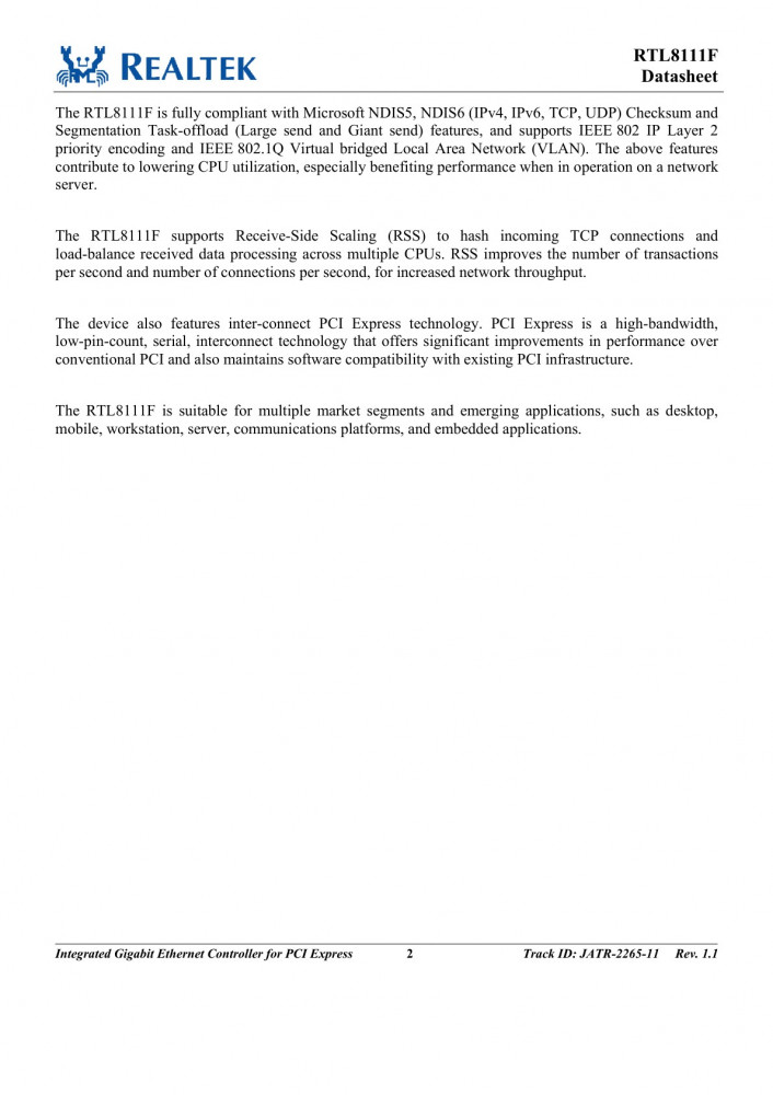 RTL8111F-CG datasheet page 7
