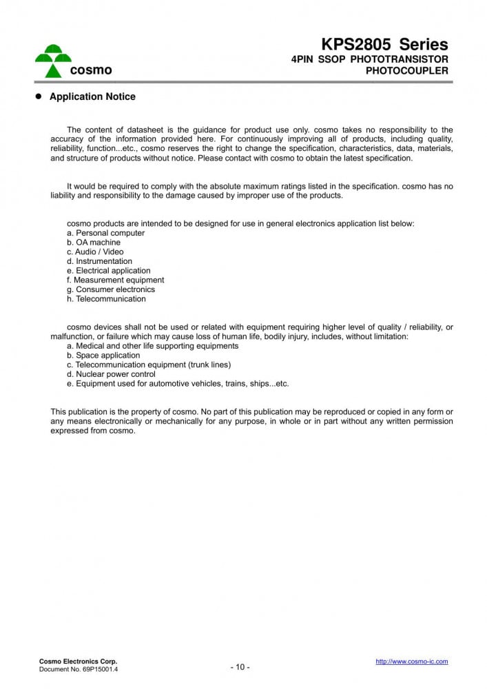 KPS28050ETLD datasheet page 10