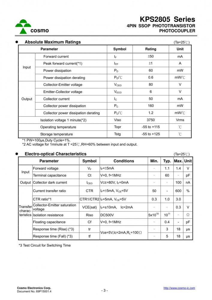 KPS28050ETLD datasheet page 3