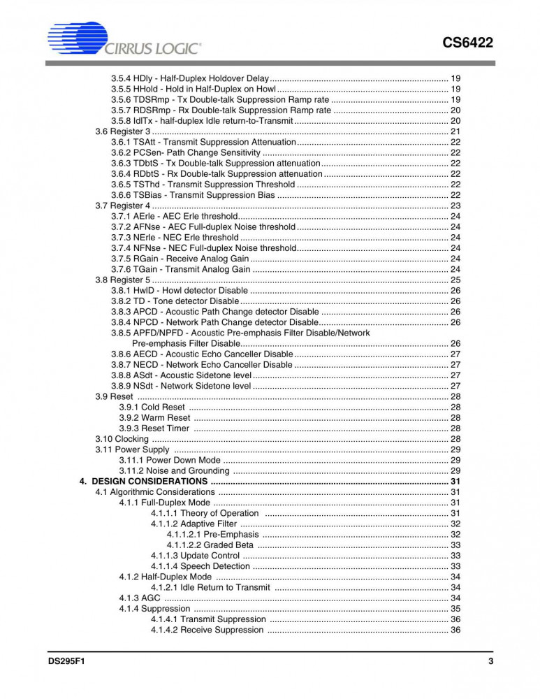 CS6422 datasheet page 3