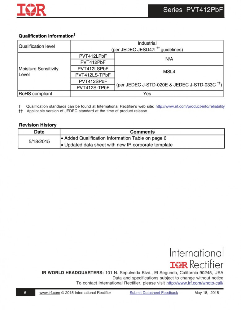 PVT412LS-TPBF datasheet page 6