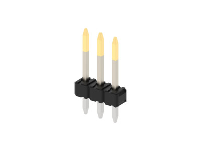 KK 254 Breakaway Header, Vertical, 3 Circuits, 0.76µm Gold (Au) Plating, Mating Pin Length 8.13mm, Bag for sale