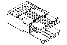 MOST Receptacle Housing, for 0.635mm MOX Terminals, 12 Circuits, Key B, Natural for sale