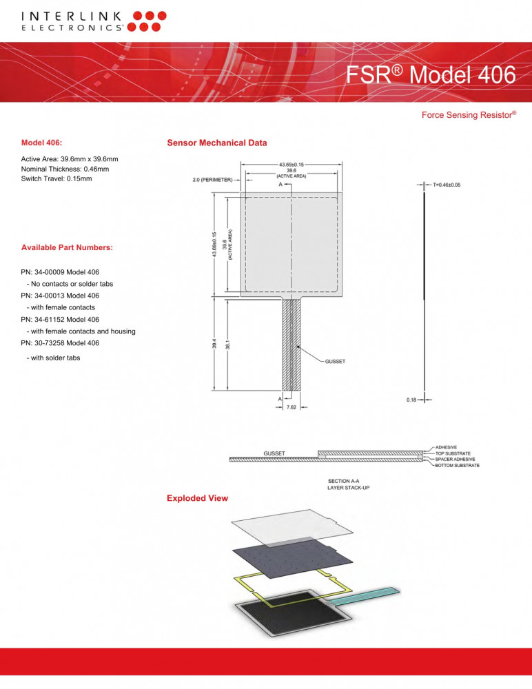 FSR 400 Series datasheet page 9