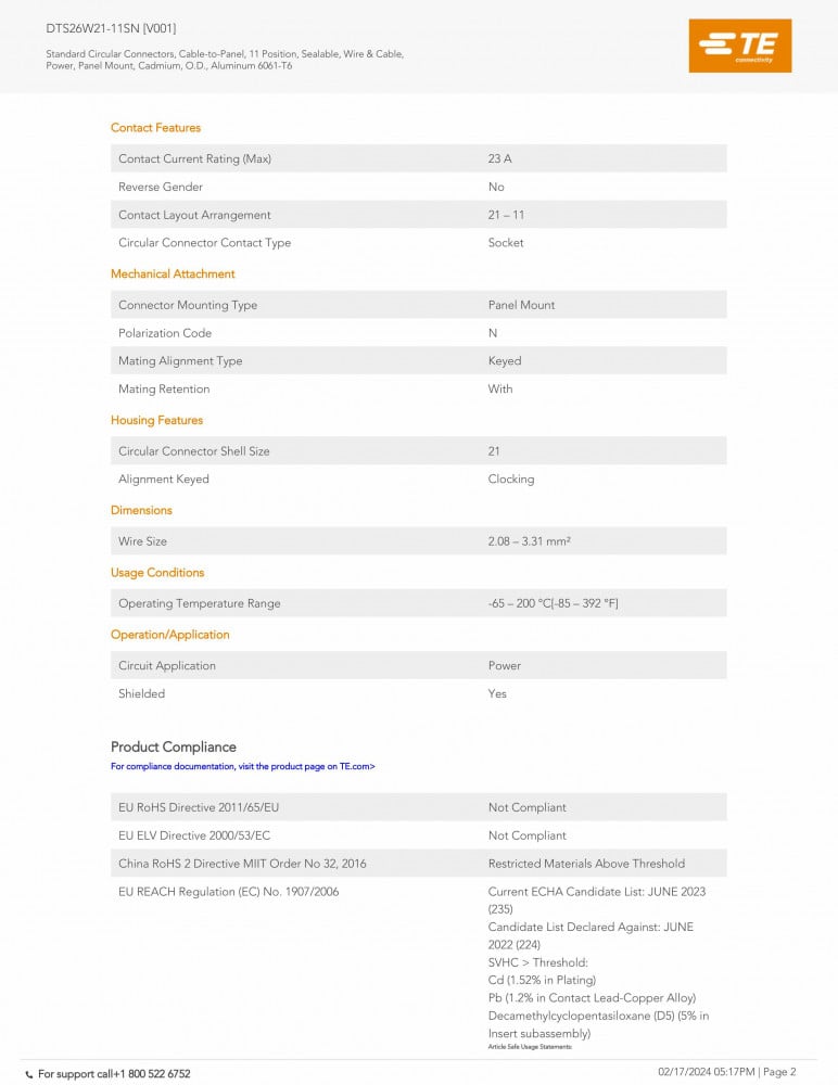 M39029/22-191 technical document page 2