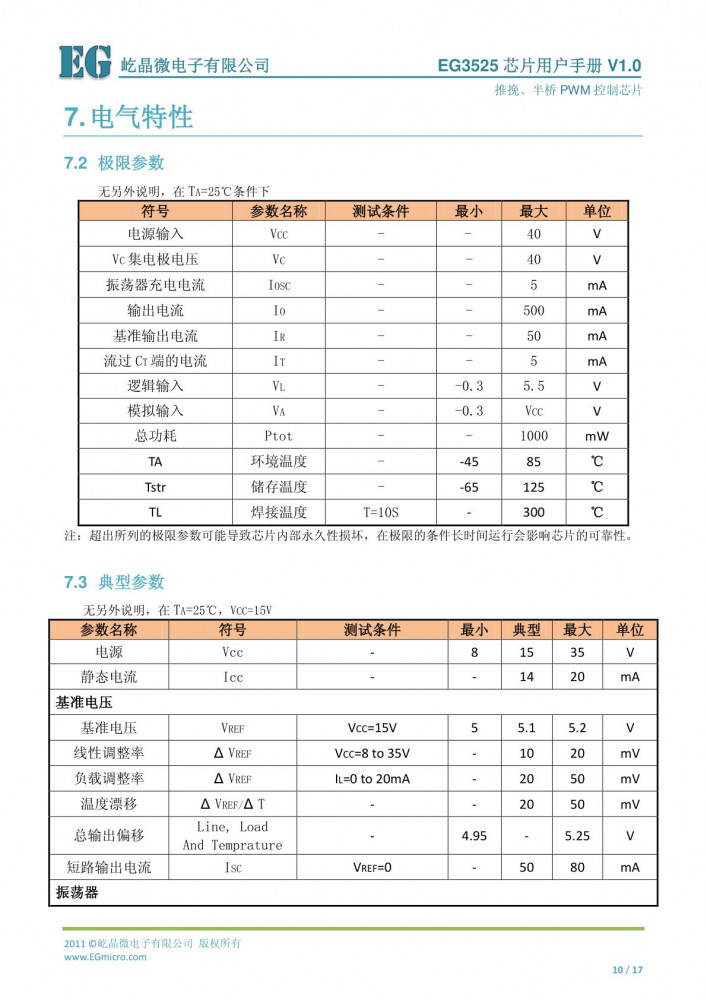 EG3525 user manual page 10