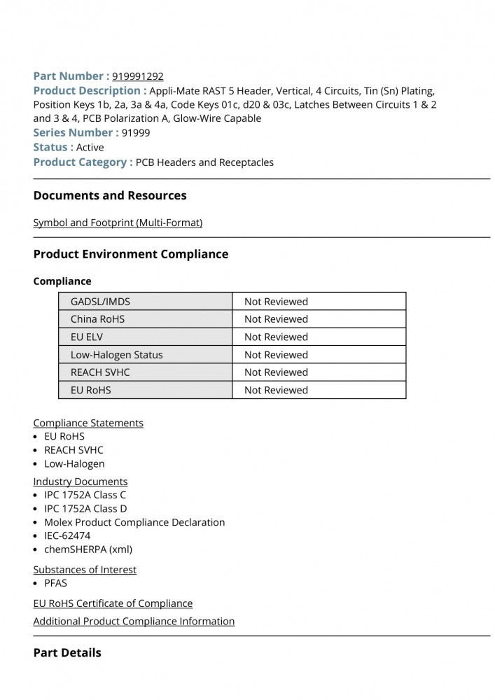 Product document page 1