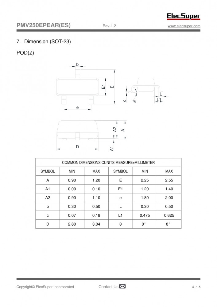 PMV250EPEAR(ES) datasheet page 4