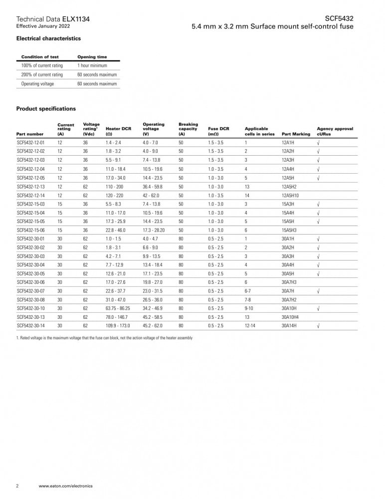 SCF5432 technical document page 2