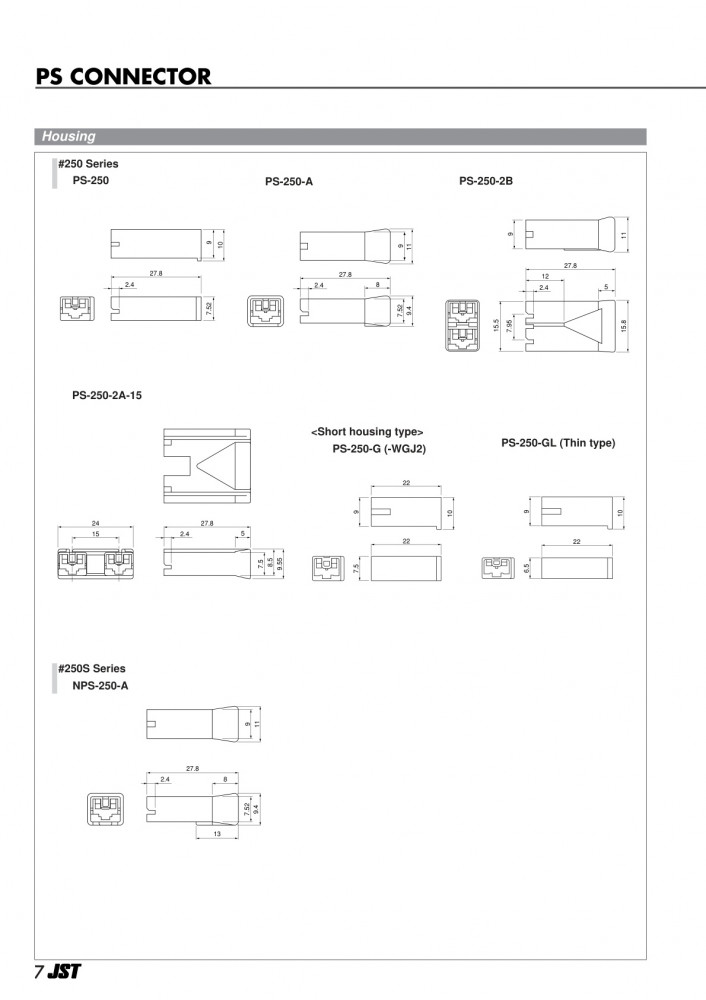 JST PS connector document page 7