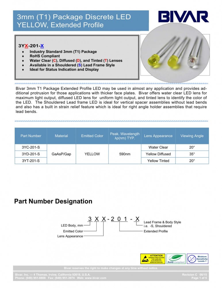 BIVAR 3YD-201 datasheet page 1