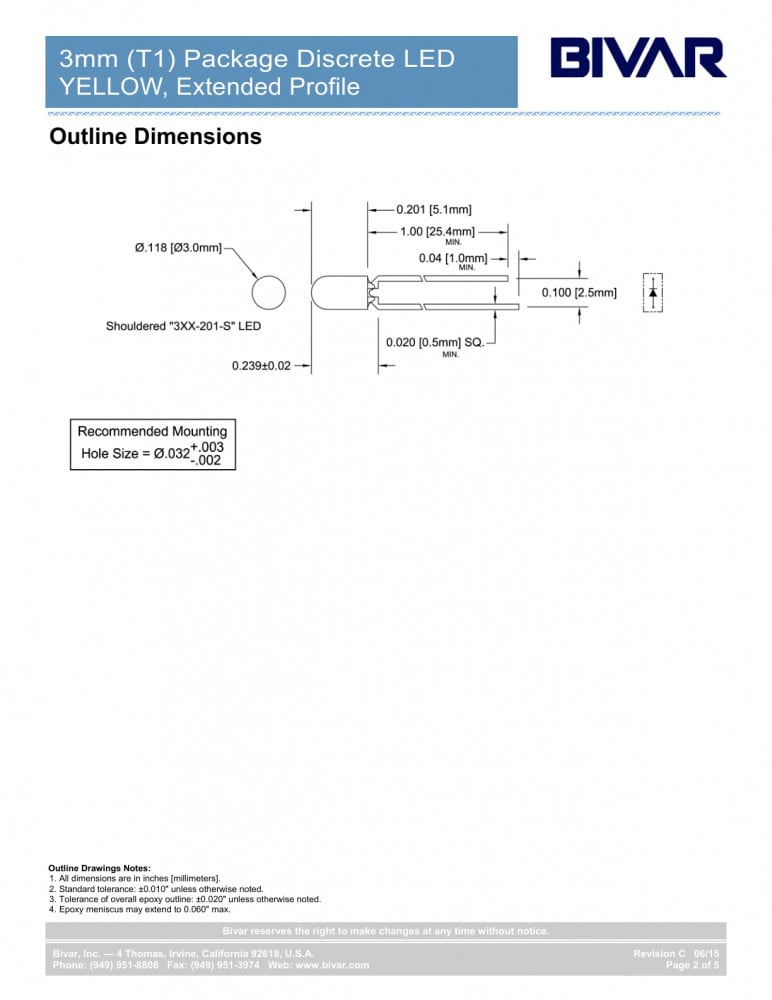 BIVAR 3YD-201 datasheet page 2