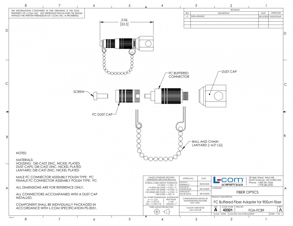 L-com FOA-FCB9 product documentation preview