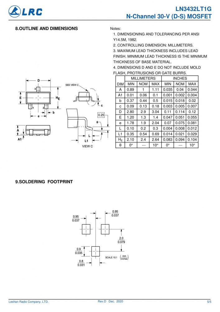LN3432LT1G datasheet page 5