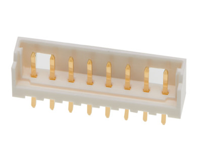 2.00mm Pitch, Micro-Latch PCB Header, Single Row, Vertical, Through Hole, Gold (Au) Plating, 8 Circuits, Tray