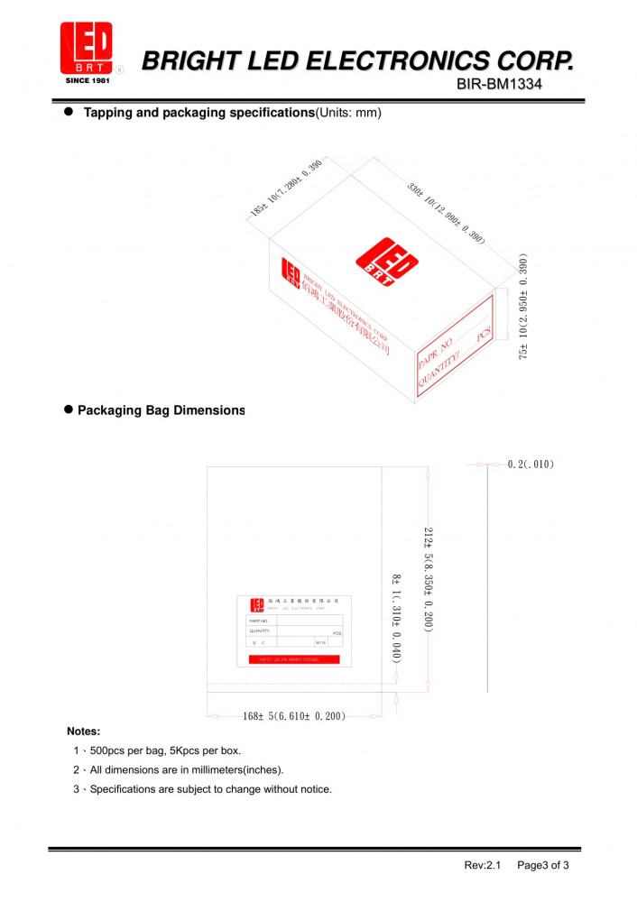 BIR-BM1334 datasheet page 3